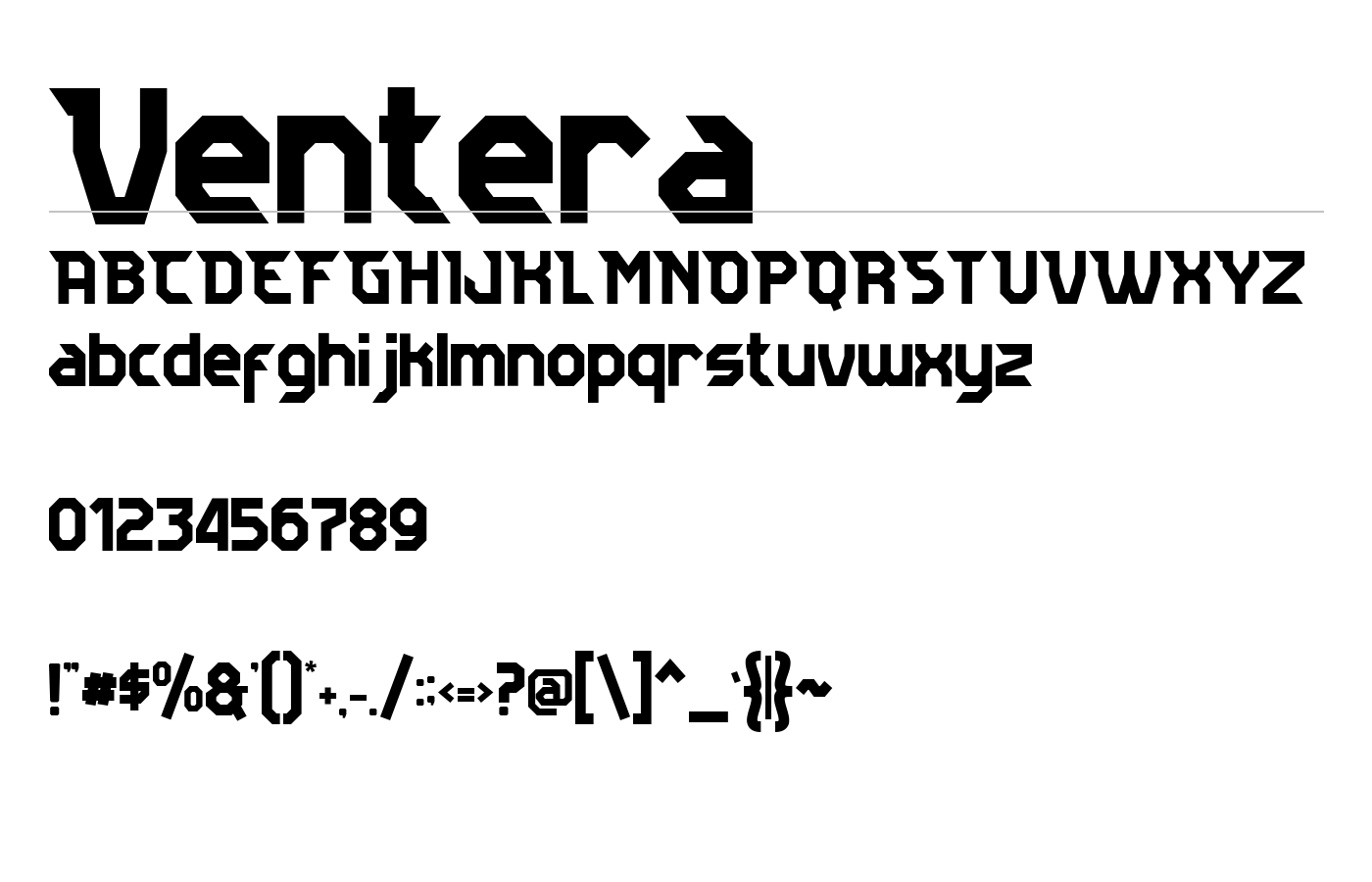 Ventera Font Download for Free