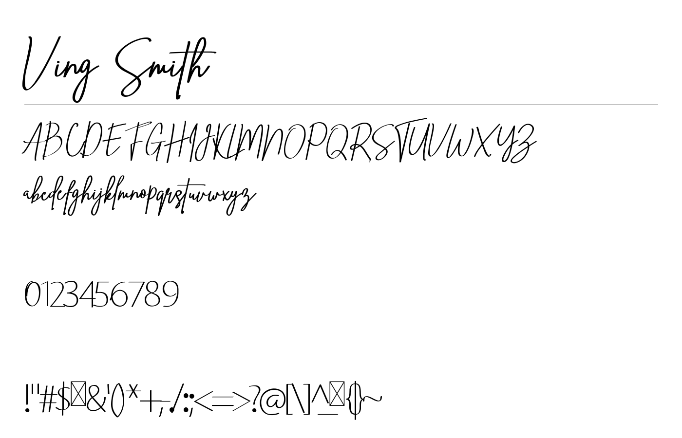 Ving Smith Font Download for Free
