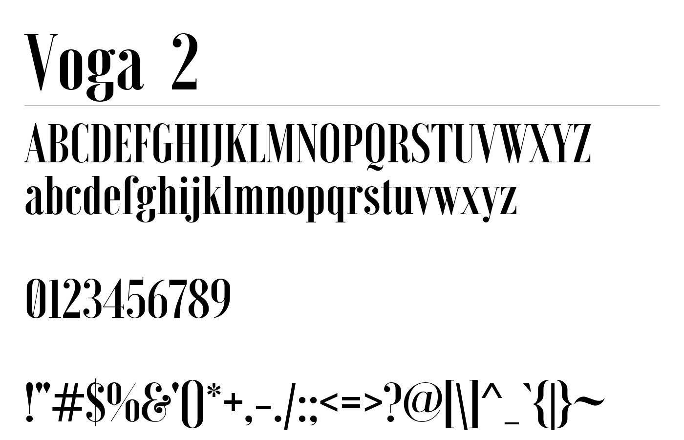 Voga Font Family Download for Free