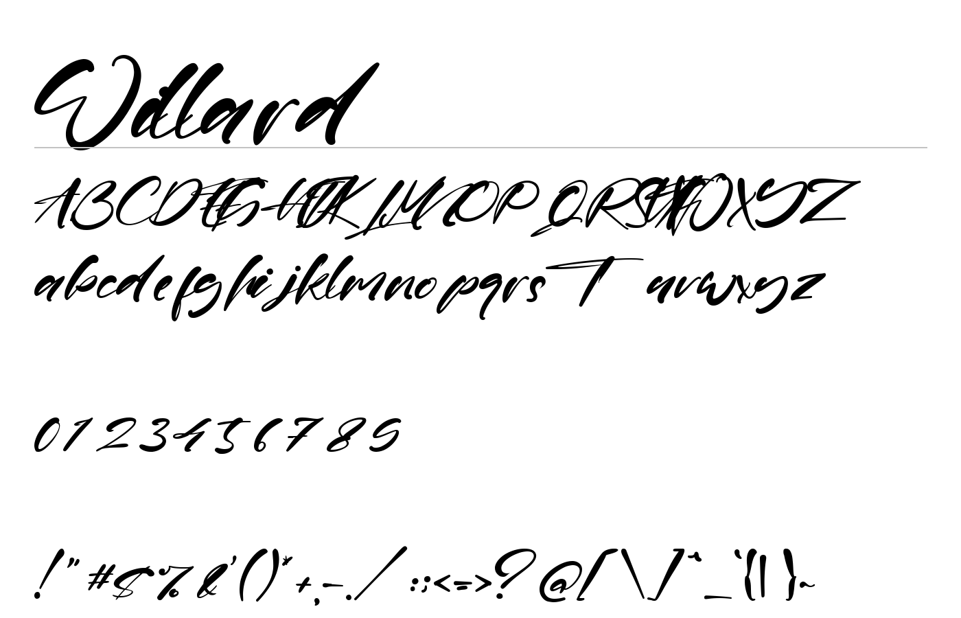 Willard Font Download for Free