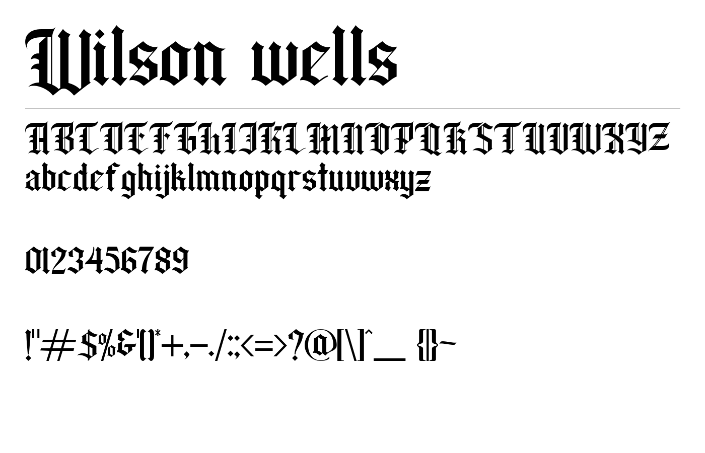 Wilson Wells Font Download for Free