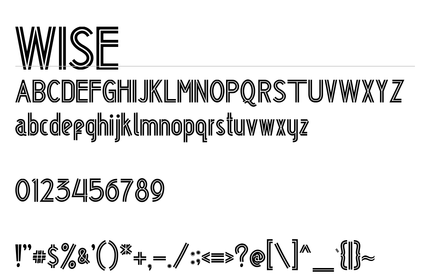 Wise Font Download for Free