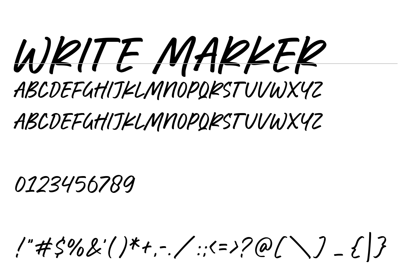 Write Marker Font Download for Free