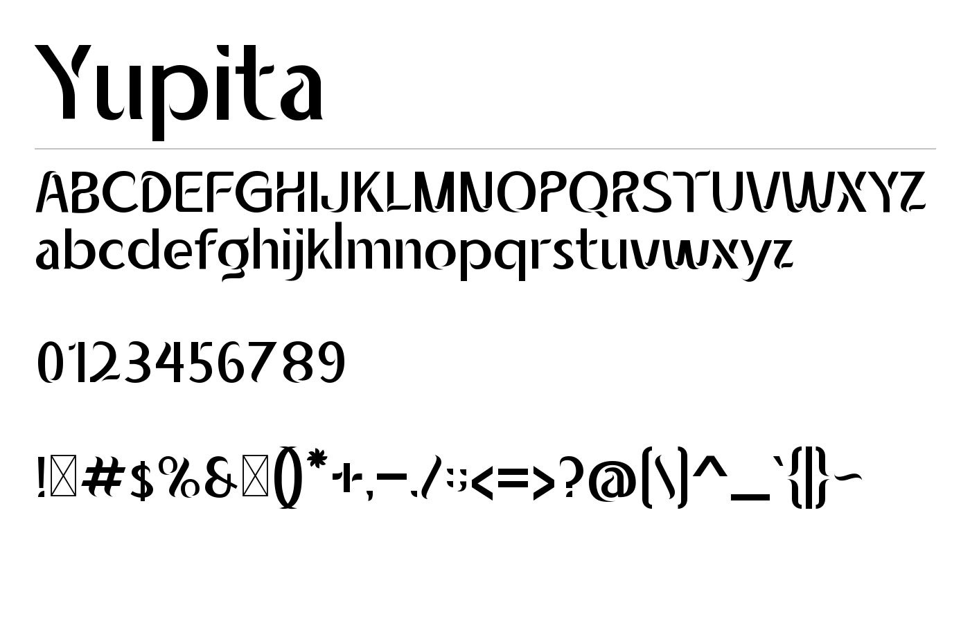 Yupita Font Download for Free
