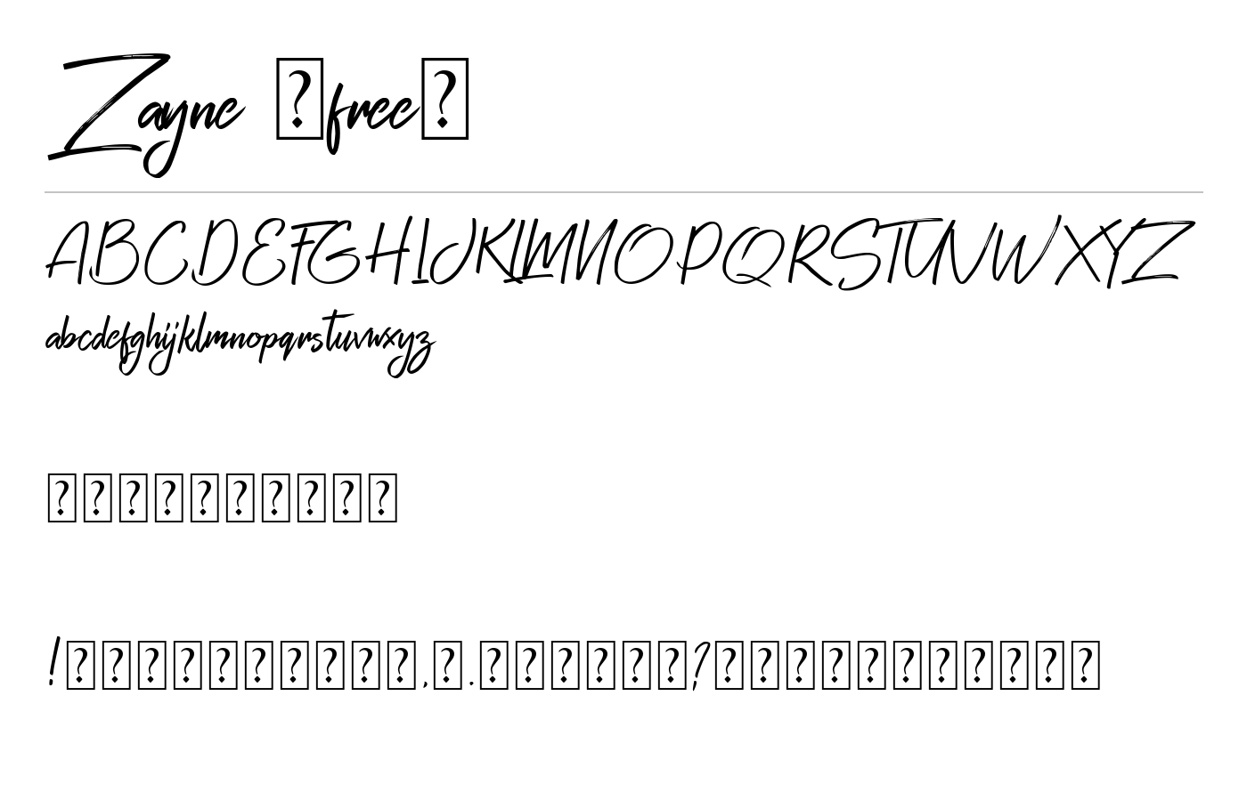Zayne Font Download for Free