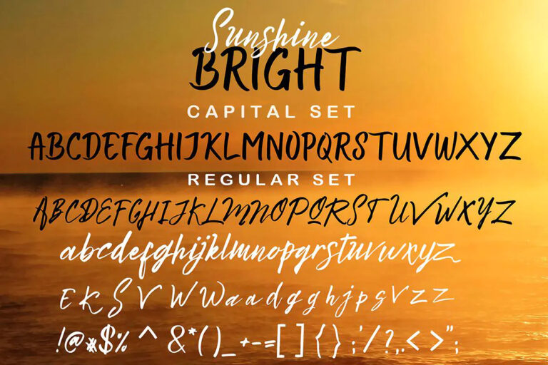 Bright Sunshine Font Demo | Hey, Fonts!