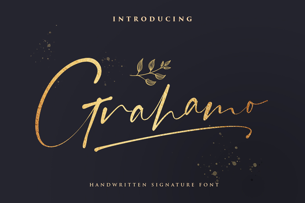 Grahamo – Luxury Script Font | Hey, Fonts!