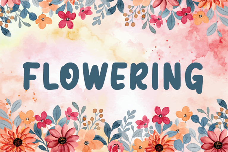 Flowering Font | Hey, Fonts!